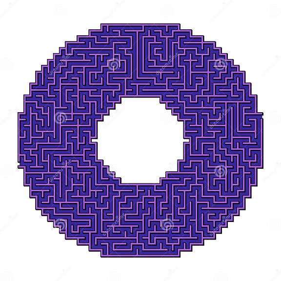 Vector Ring Maze stock vector. Illustration of intricate - 278453561
