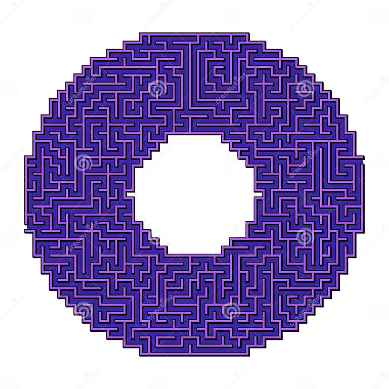 Vector Ring Maze stock vector. Illustration of intricate - 278453561