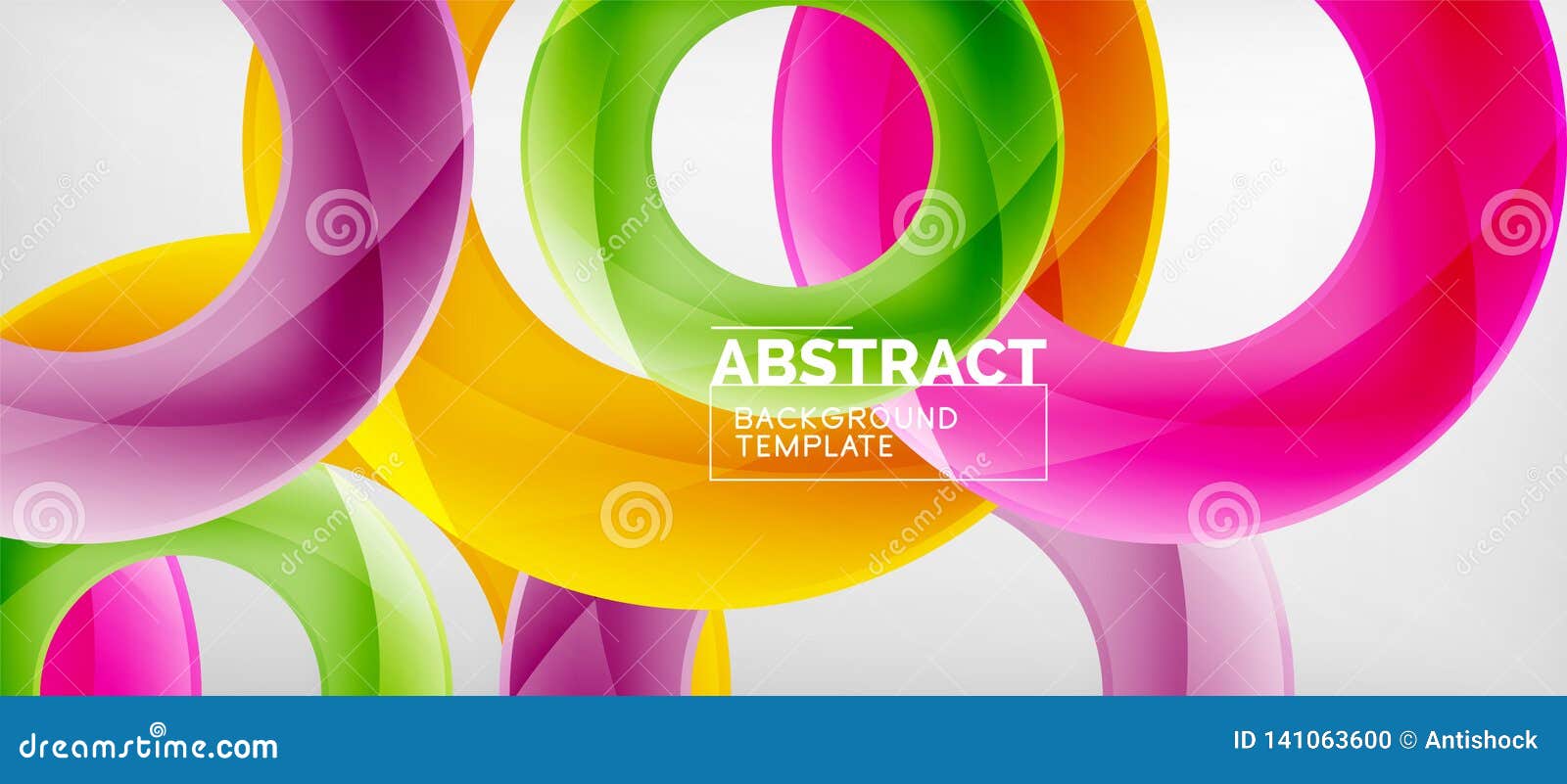 Vector Rings Abstract Background Stock Vector - Illustration of banner ...