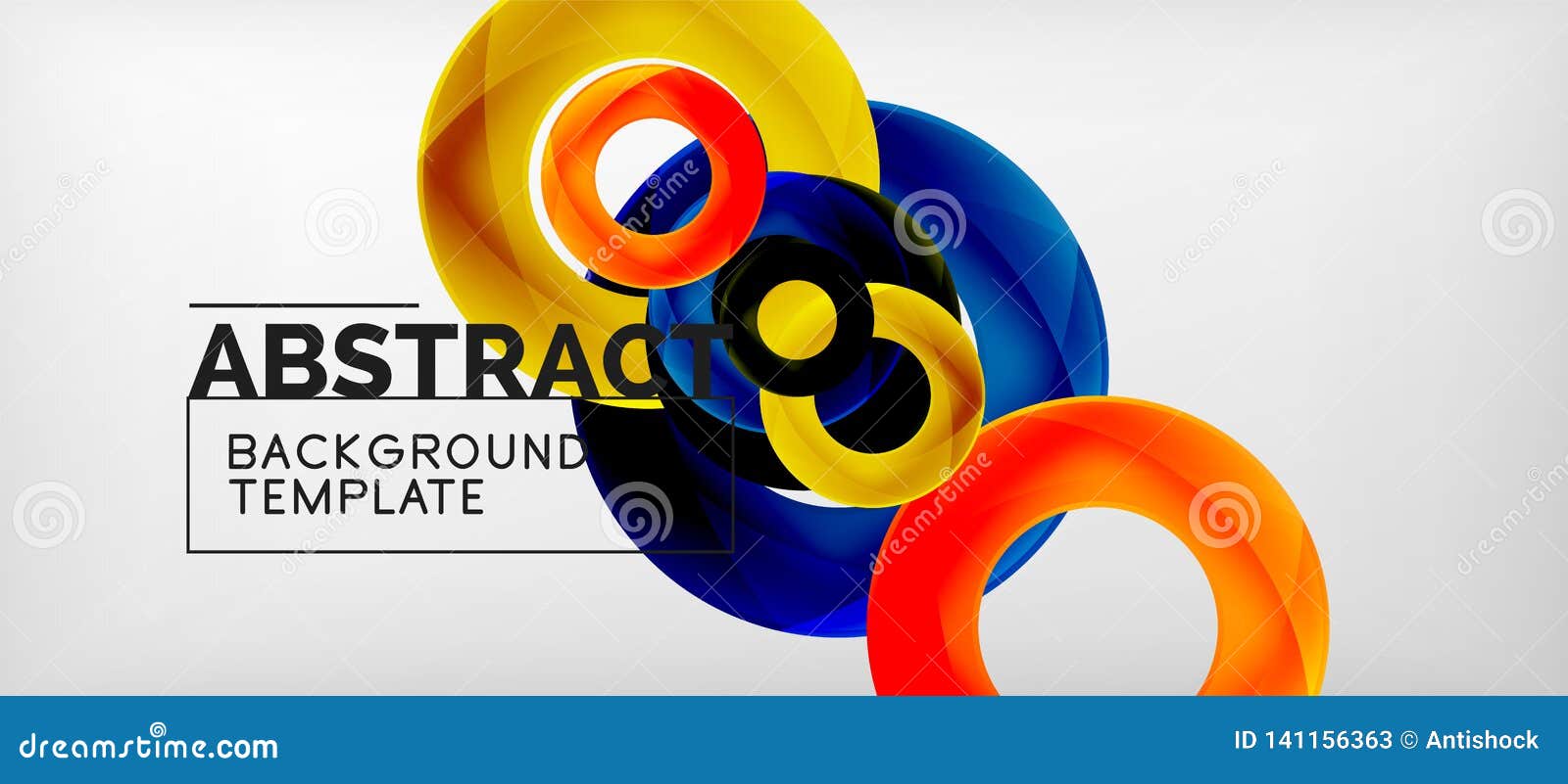 Vector Rings Abstract Background Stock Vector - Illustration of ...