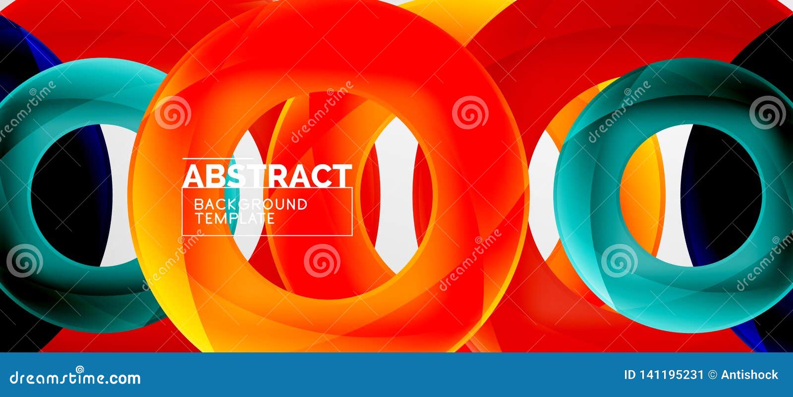 Vector Rings Abstract Background Stock Vector - Illustration of ...