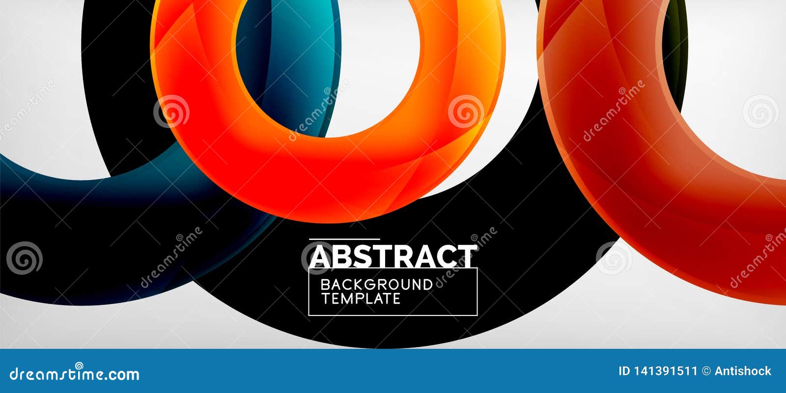 Vector Rings Abstract Background Stock Vector - Illustration of ...