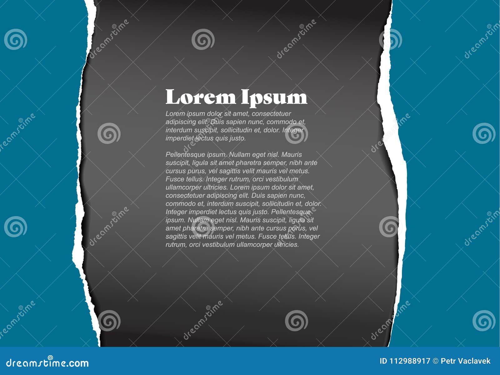 Vector Ripped Blue Paper Template Stock Vector - Illustration of divide ...