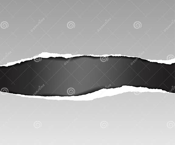 Vector ripped paper stock vector. Illustration of black - 10381559