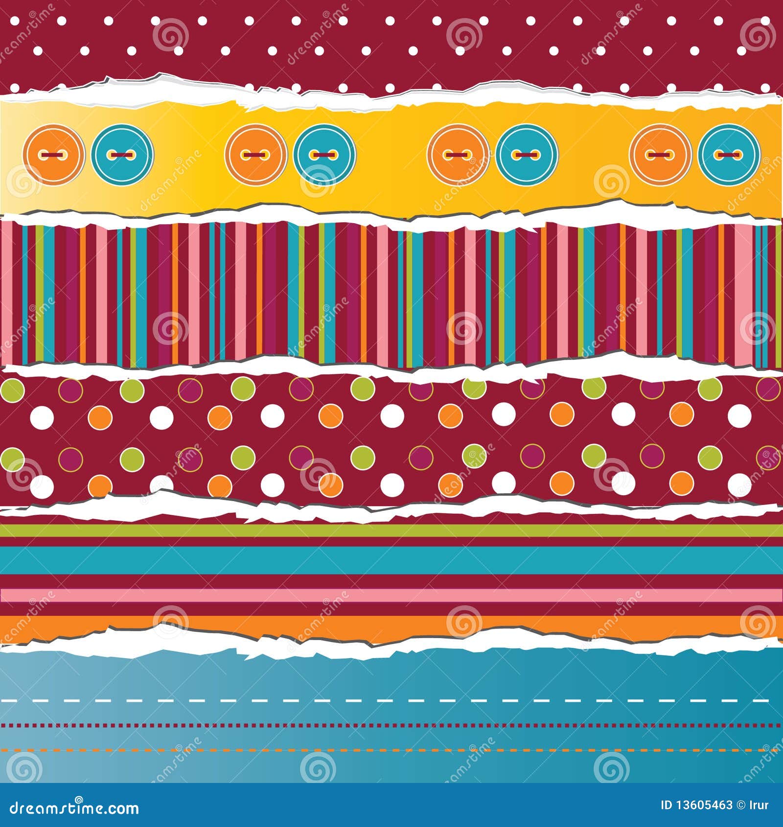 Vector Ripped Paper Stripes Stock Vector - Illustration of orange ...