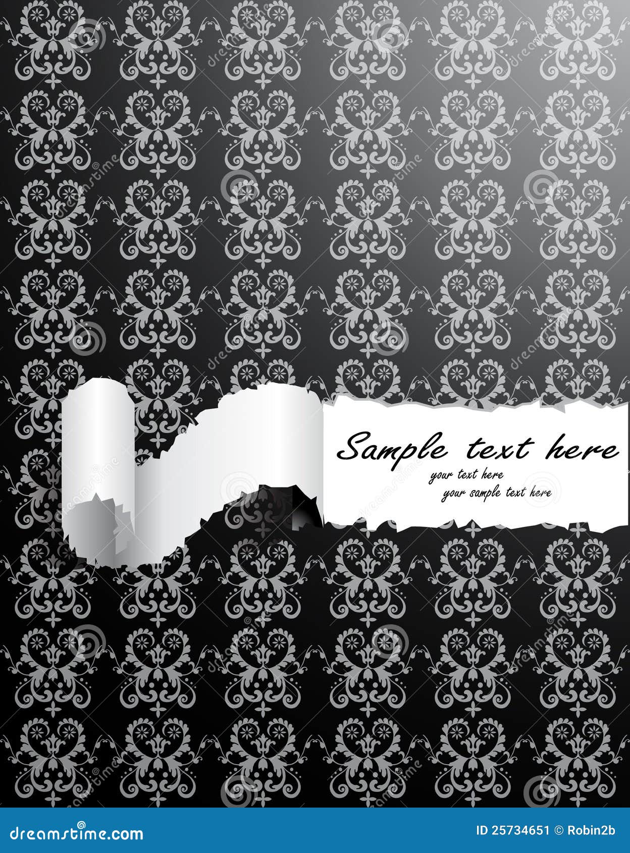 Vector ripped wallpaper stock vector. Illustration of paper - 25734651