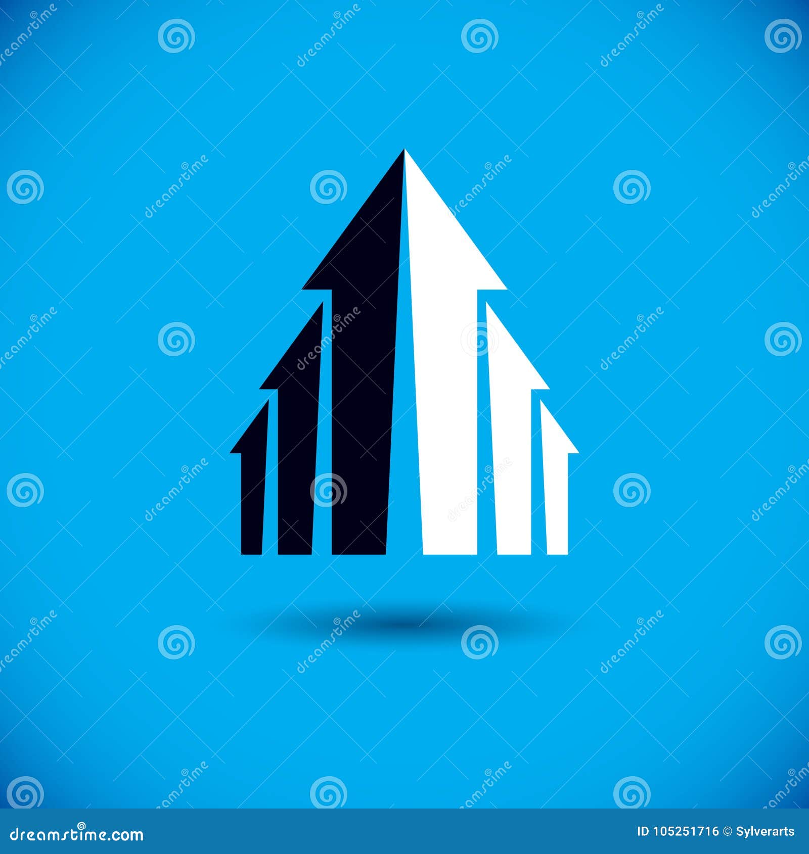 Vector Rising Arrow. Business Development Logo . Company Increasing ...
