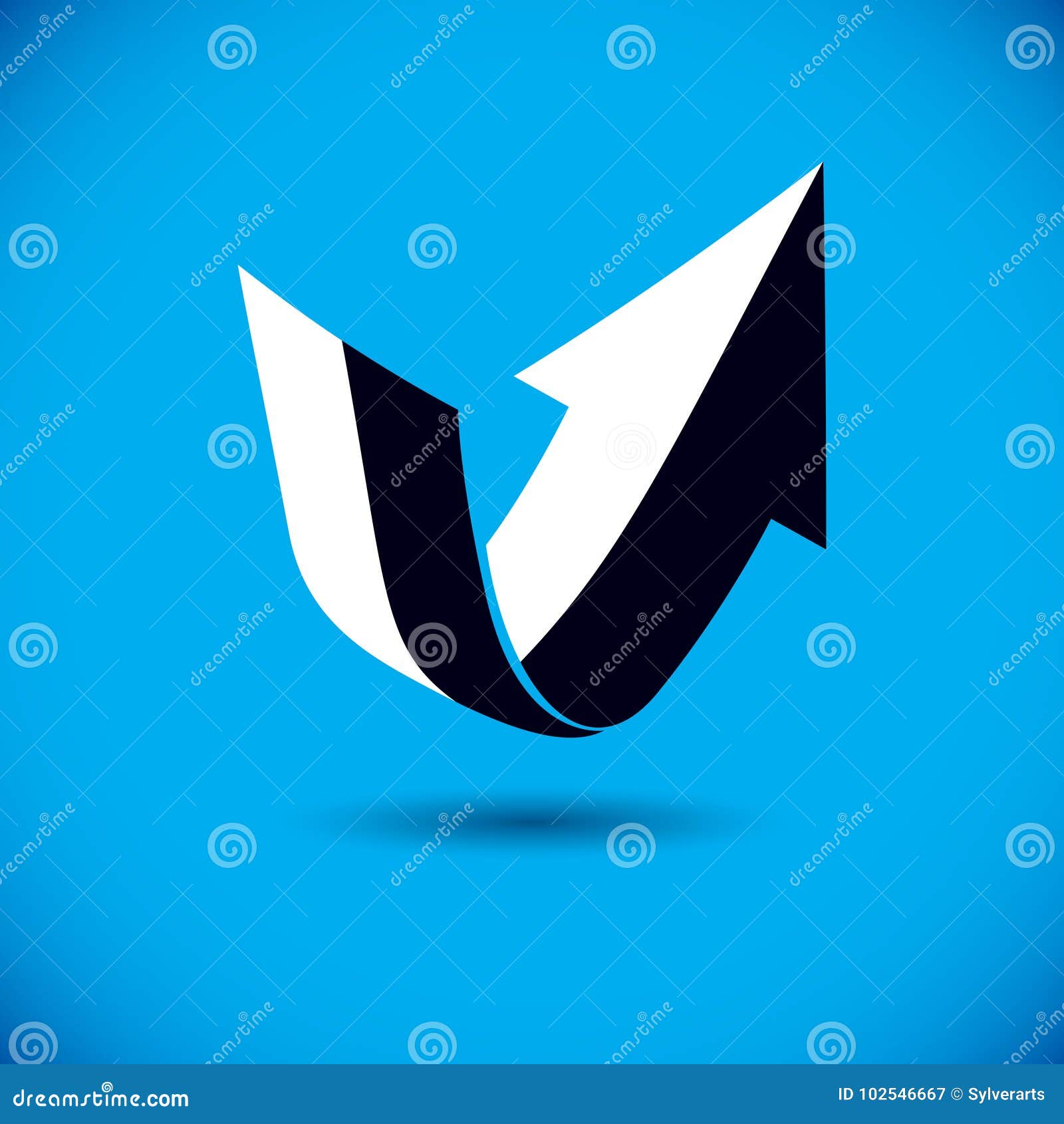Vector Rising Arrow. Corporate Development Logo Stock Vector ...