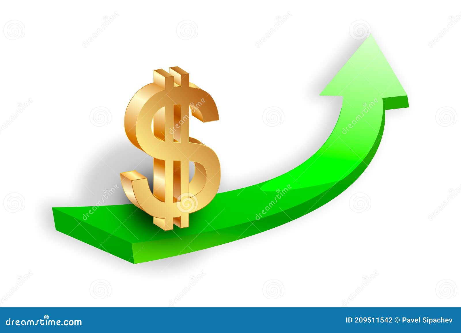 Vector Rising Arrow. Corporate Start Up Logo Isolated On White ...