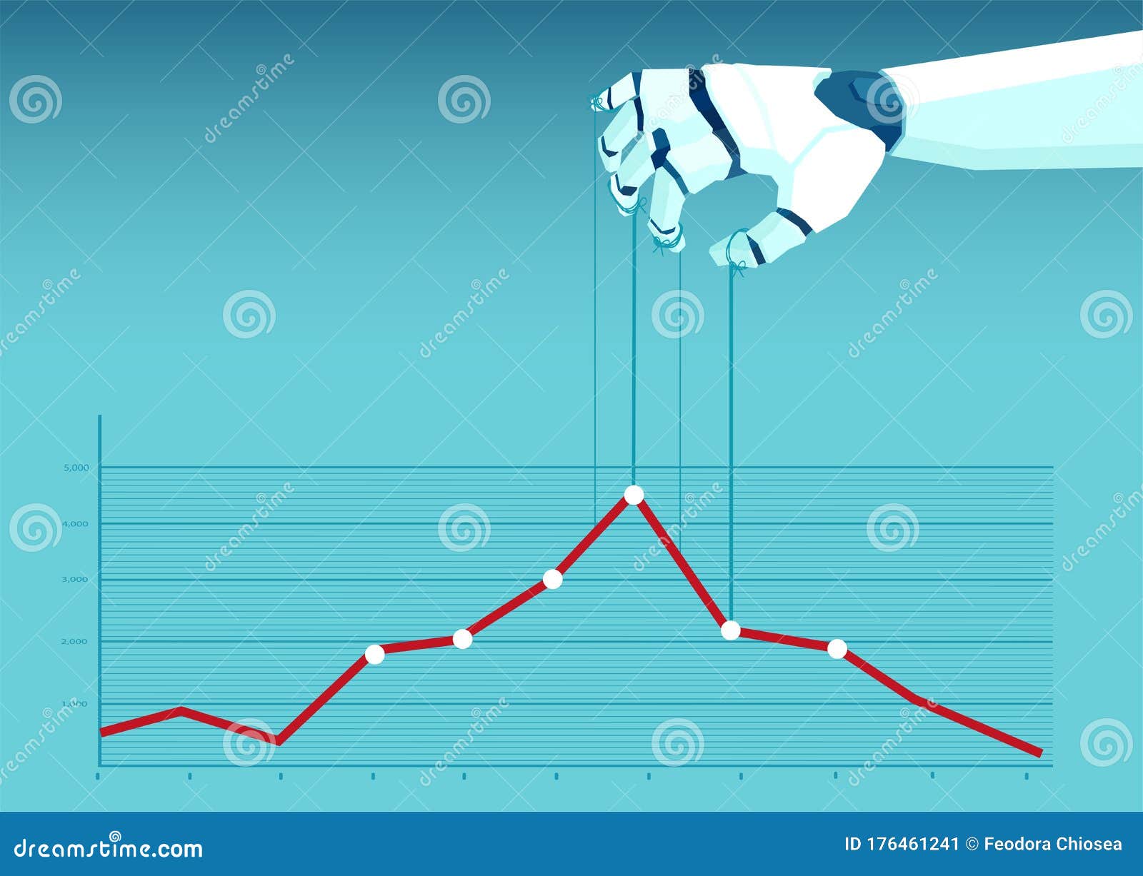 Controlling Graphic Chart Vector Illustration | CartoonDealer.com ...