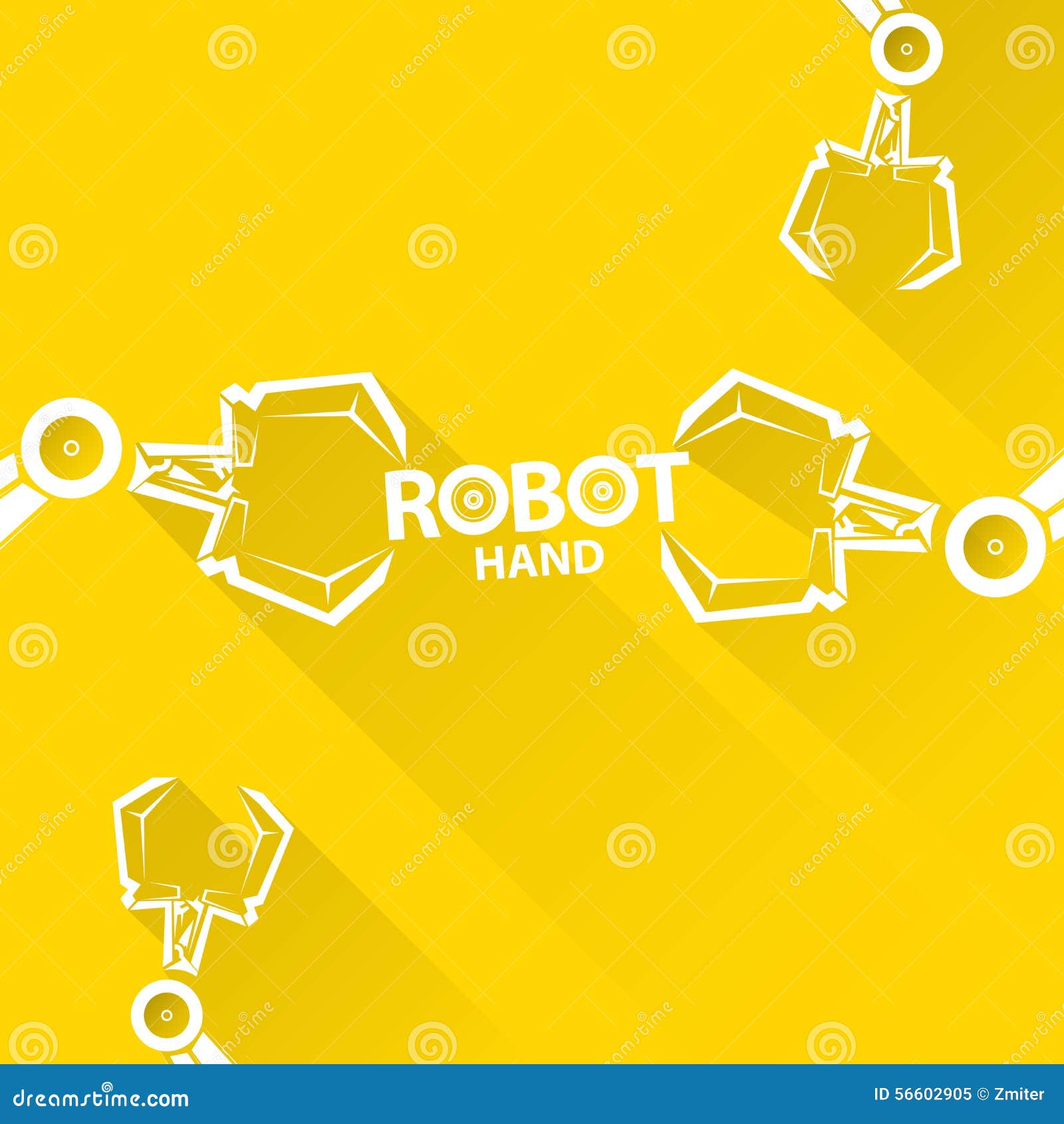 Vector Robotachtig Wapensymbool Robothand En Vlinder Vector Illustratie ...