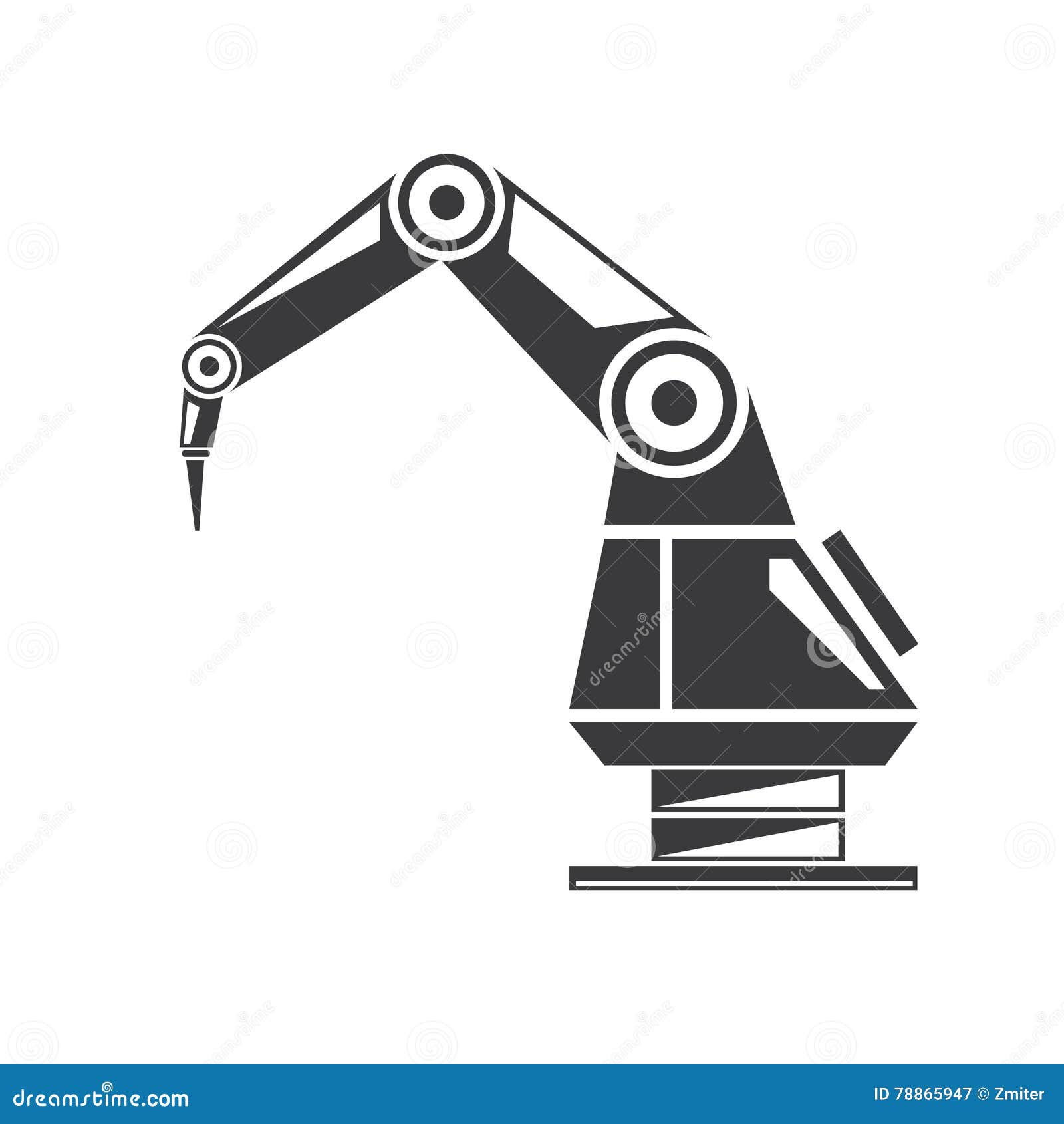 Vector Robotachtig Wapensymbool Robothand En Vlinder Vector Illustratie ...