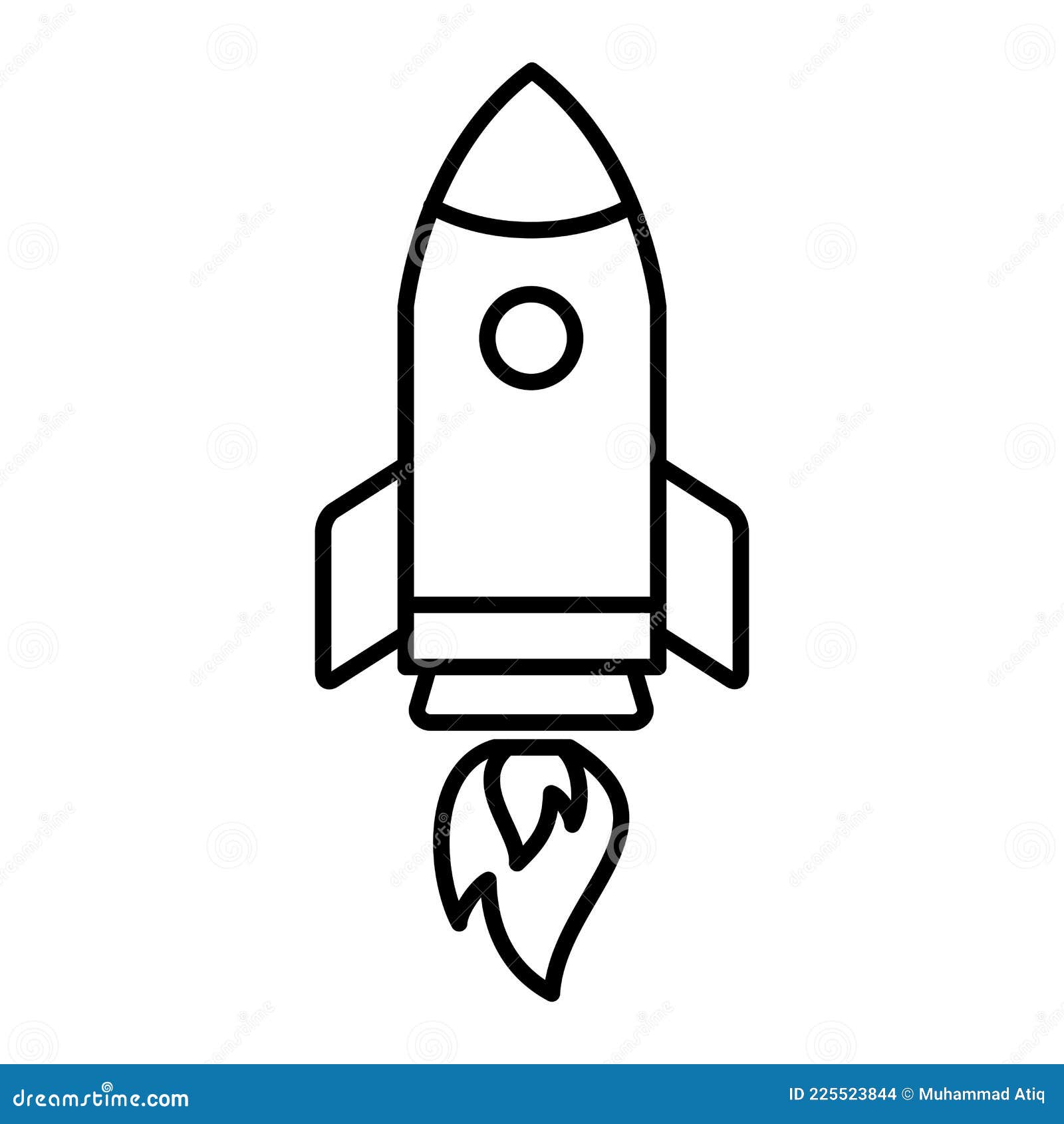 Rocketship Outline Stock Illustrations – 587 Rocketship Outline Stock ...