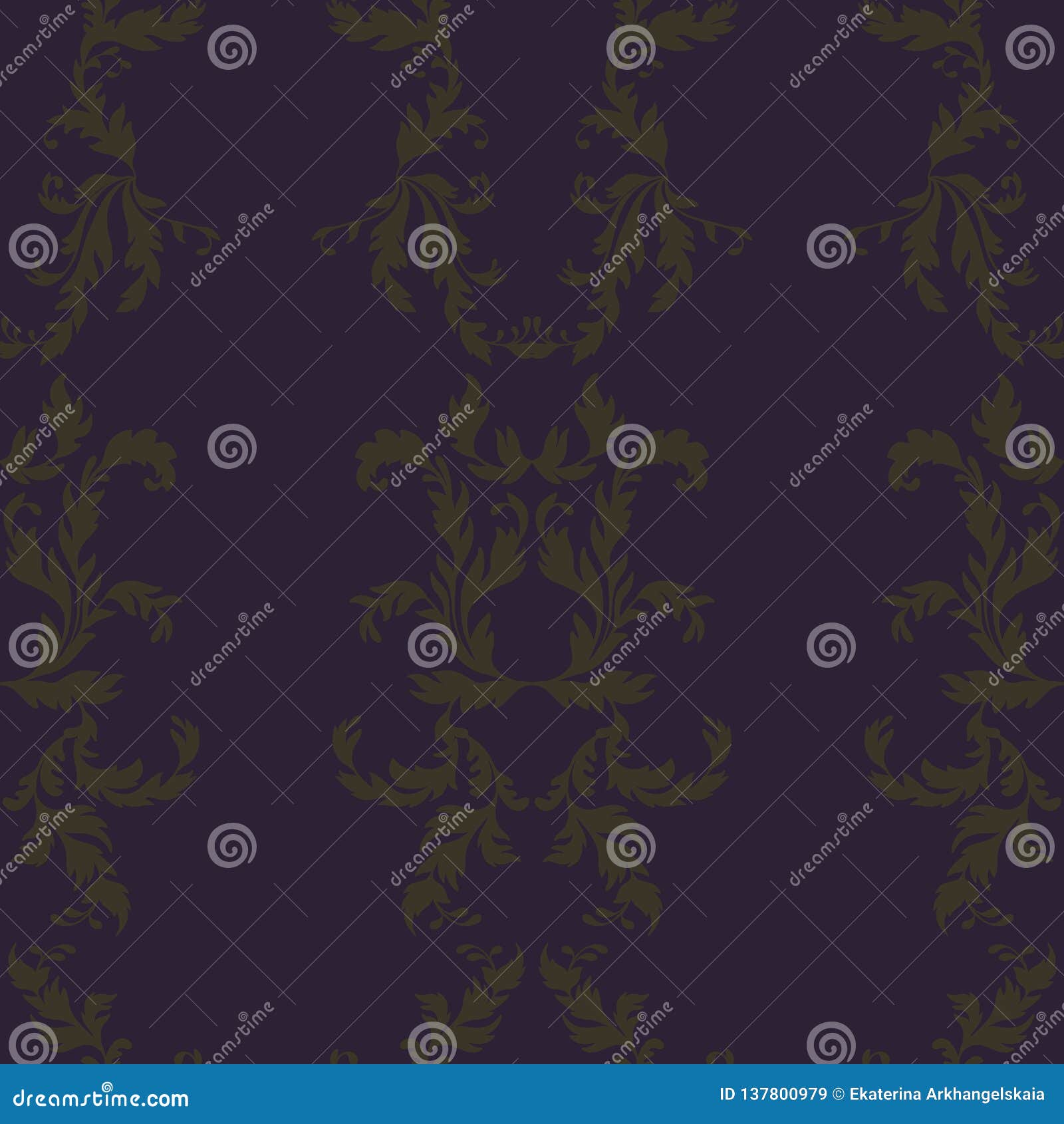 Vector Rococo Seamless Pattern Stock Vector - Illustration of baroque ...