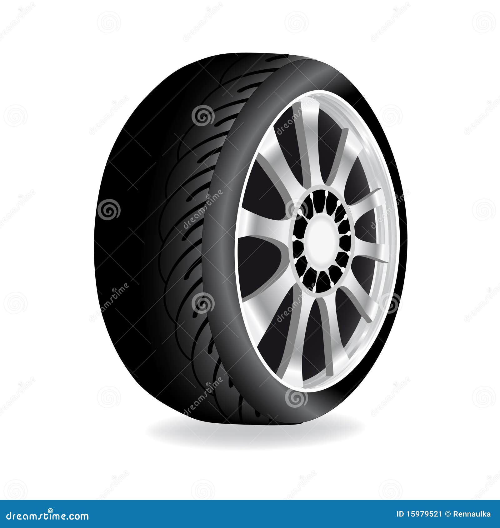 Vector a roda ilustração do vetor. Ilustração de garagem - 15979521