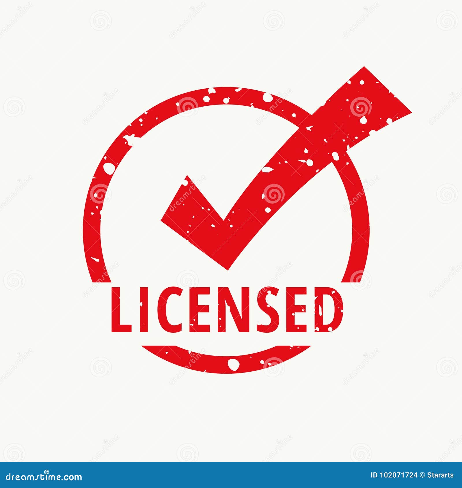 Vector Rojo Autorizado Del Sello Ilustración del Vector - Ilustración ...