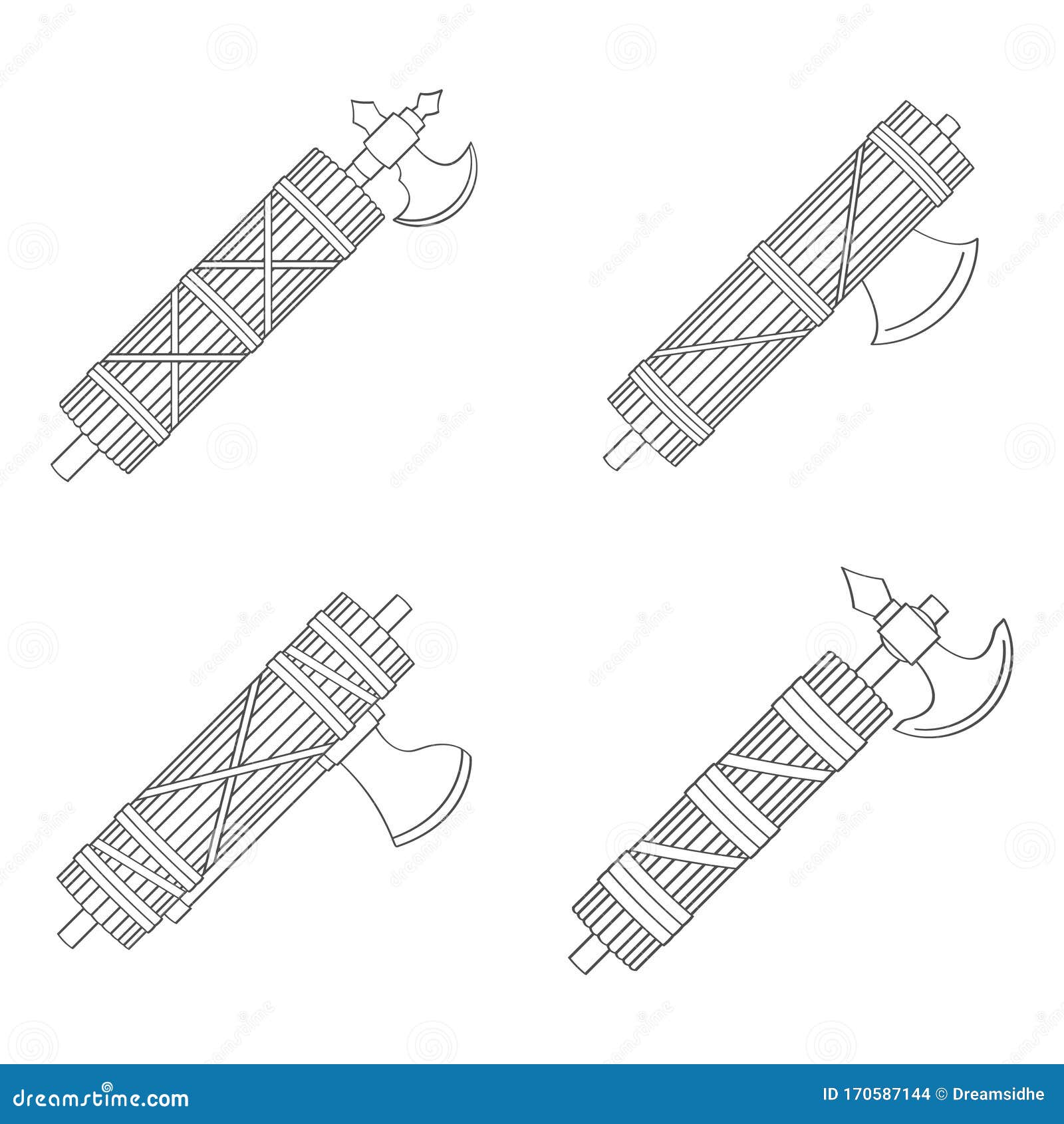 Vector Roman Fasces stock vector. Illustration of justice - 170587144