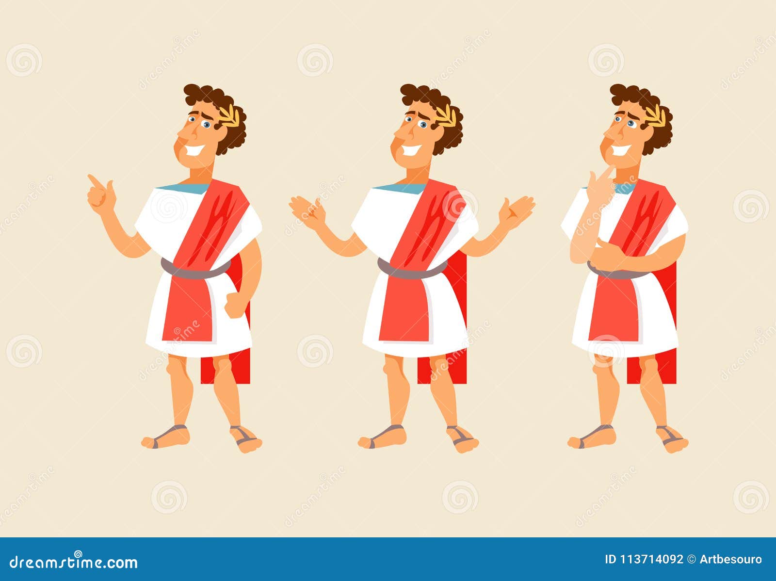 Vector romano del hombre ilustración del vector. Ilustración de ...