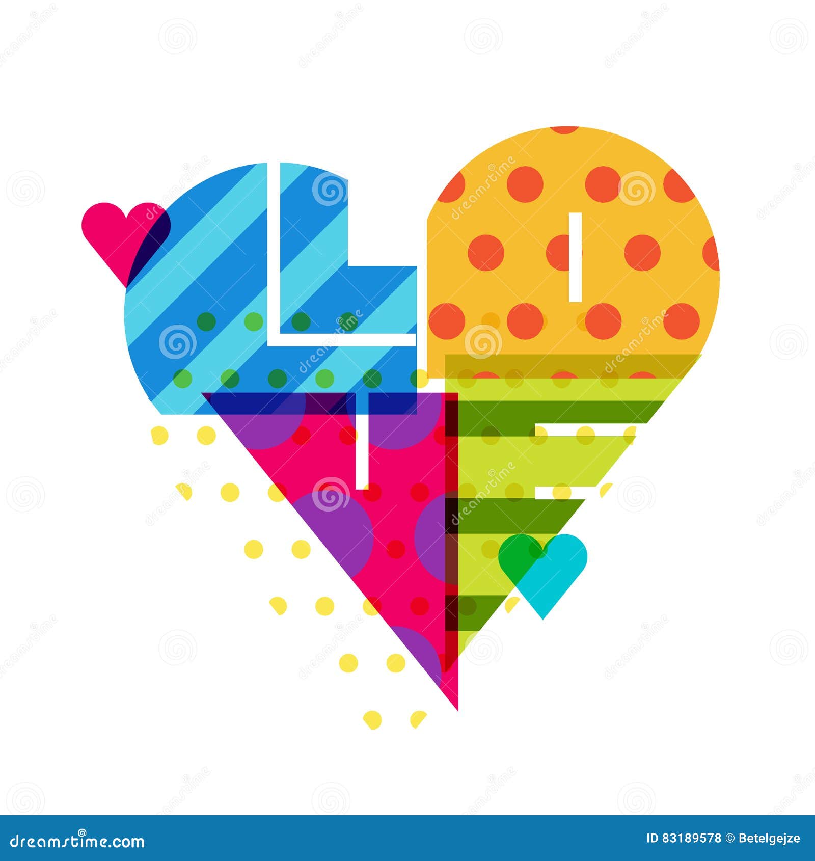 Multicolor A Heart Shape Exploding With Vibrant Rainbow Colors Stock ...