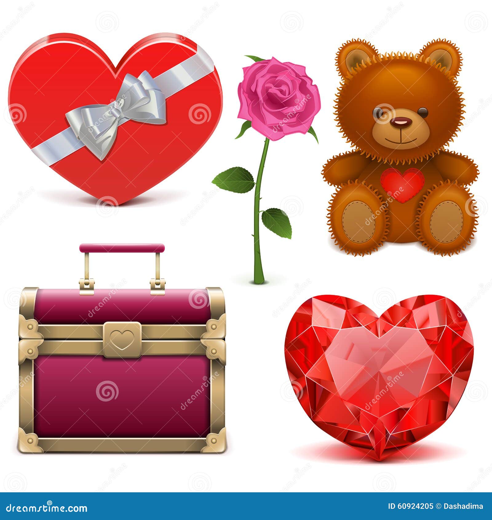 LAN-02-614 Romantic Icons Cartoon Vector | CartoonDealer.com #202308351