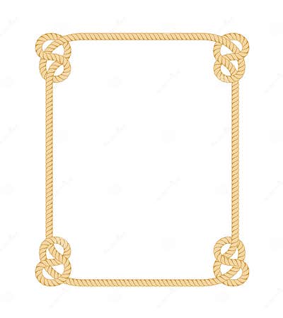 Rope Border stock vector. Illustration of roping, outline - 30296673