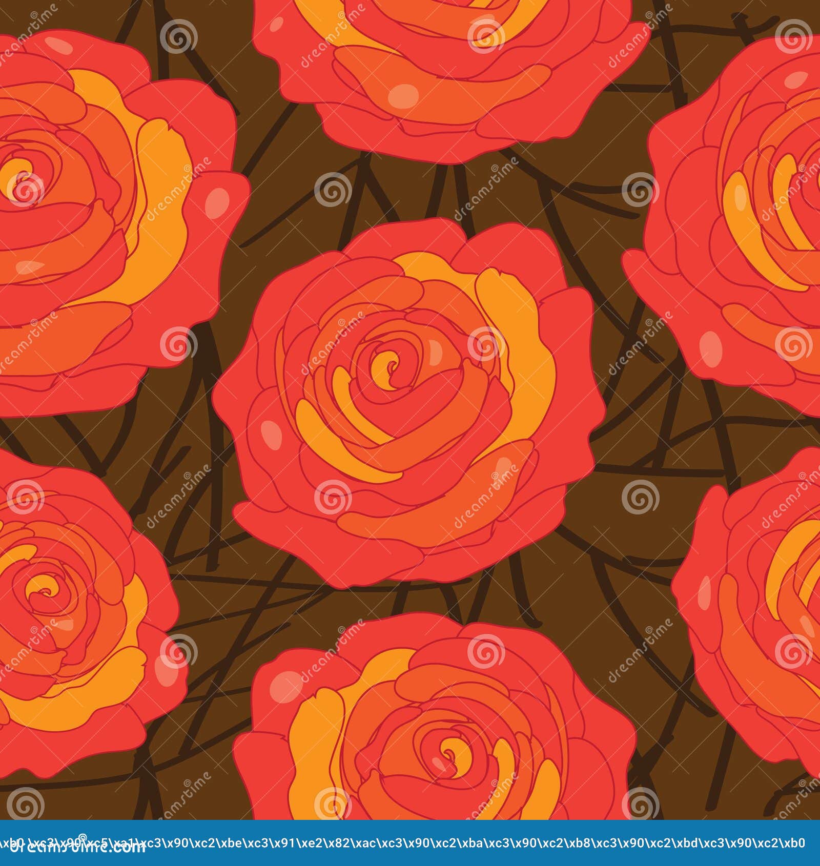 Vector Rose On An Abstract Background Stock Vector - Illustration of ...