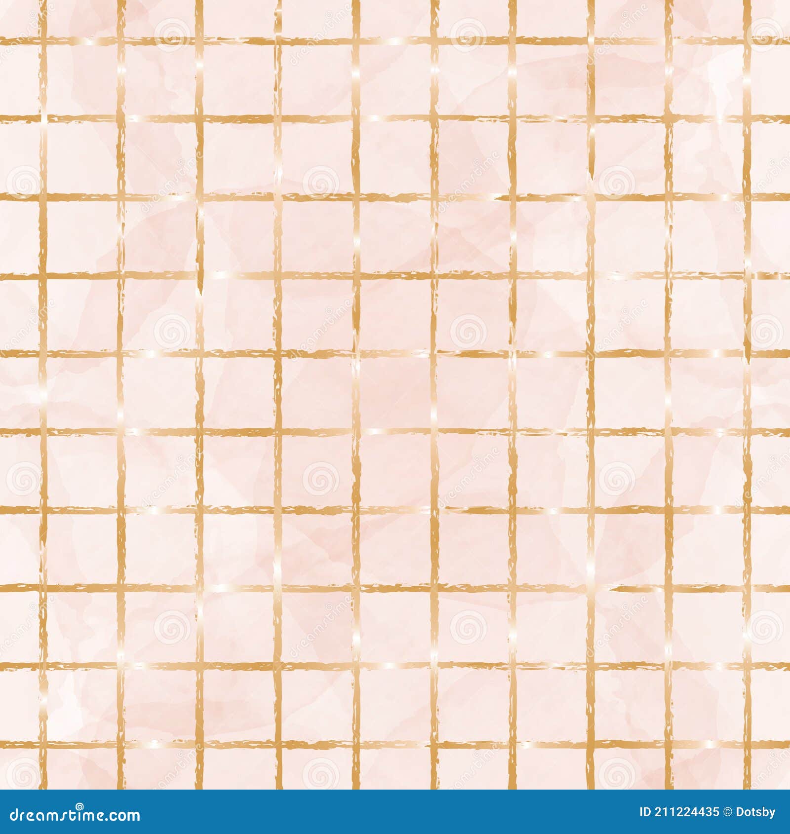 Vector Rose Gold Squares Grid Seamless Pattern Stock Vector ...