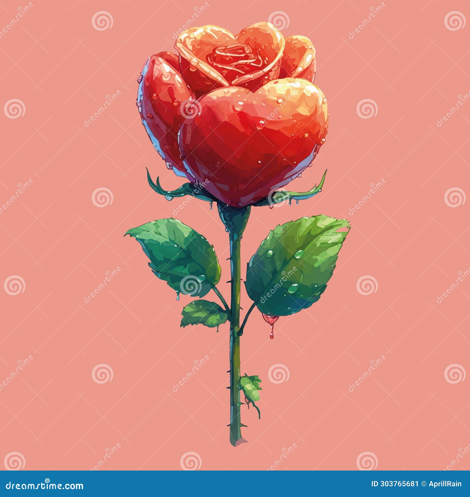 Vector rose icon stock illustration. Illustration of icons - 303765681
