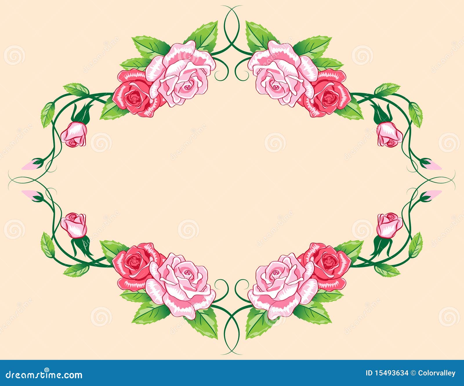 Red Roses Border Royalty-Free Illustration | CartoonDealer.com #48313173