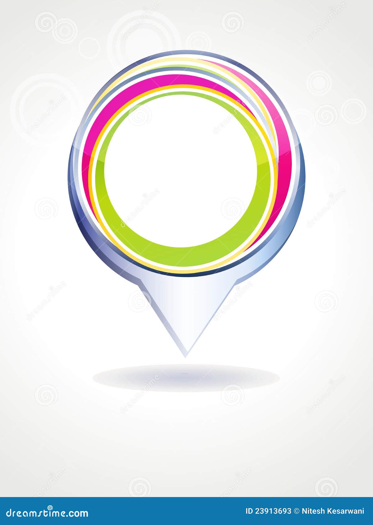 Vector Round 3D Pointers - Illustration Stock Vector - Illustration of ...