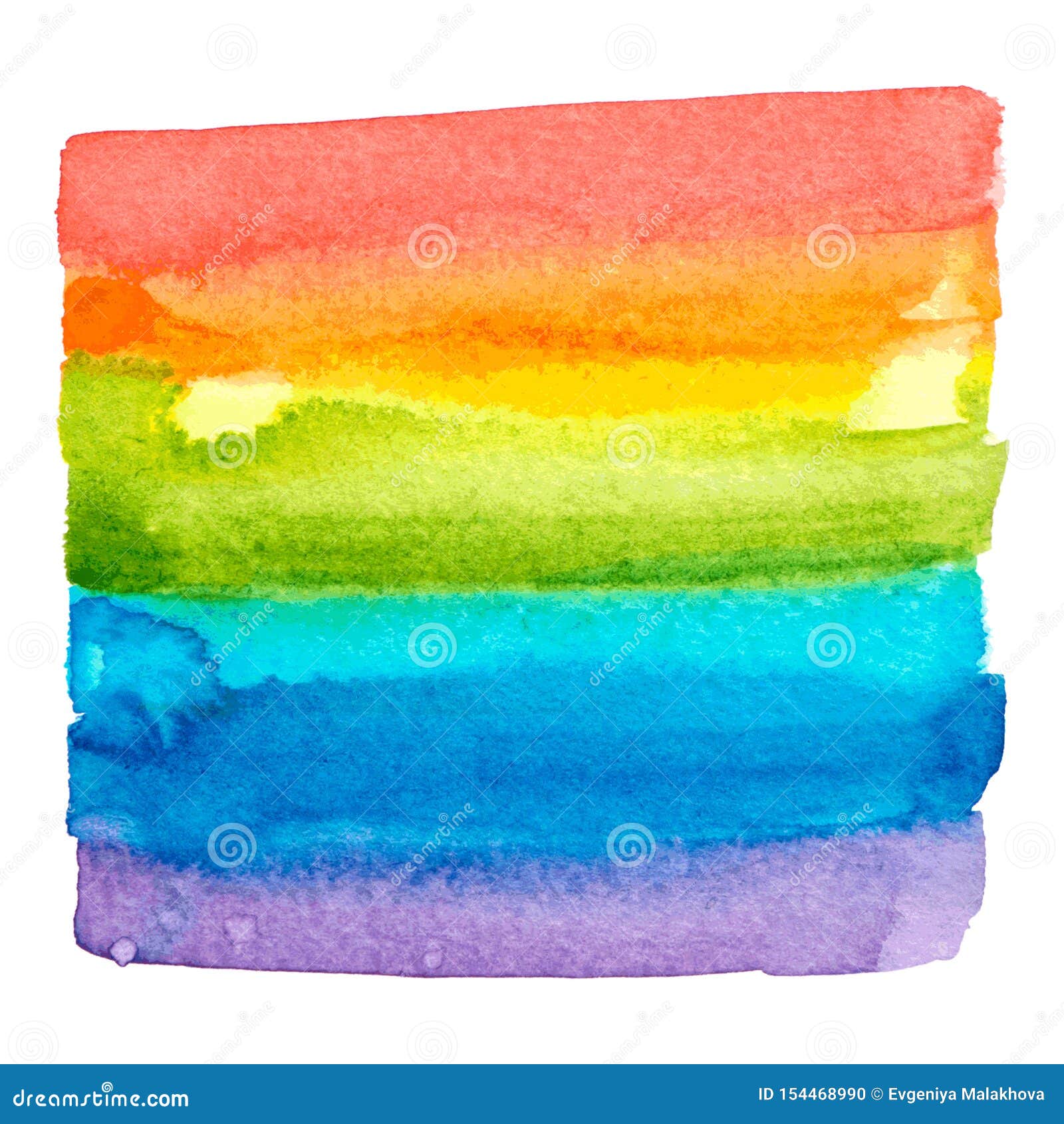 Vector Rainbow Paint Texture Isolated Stock Vector - Illustration of ...