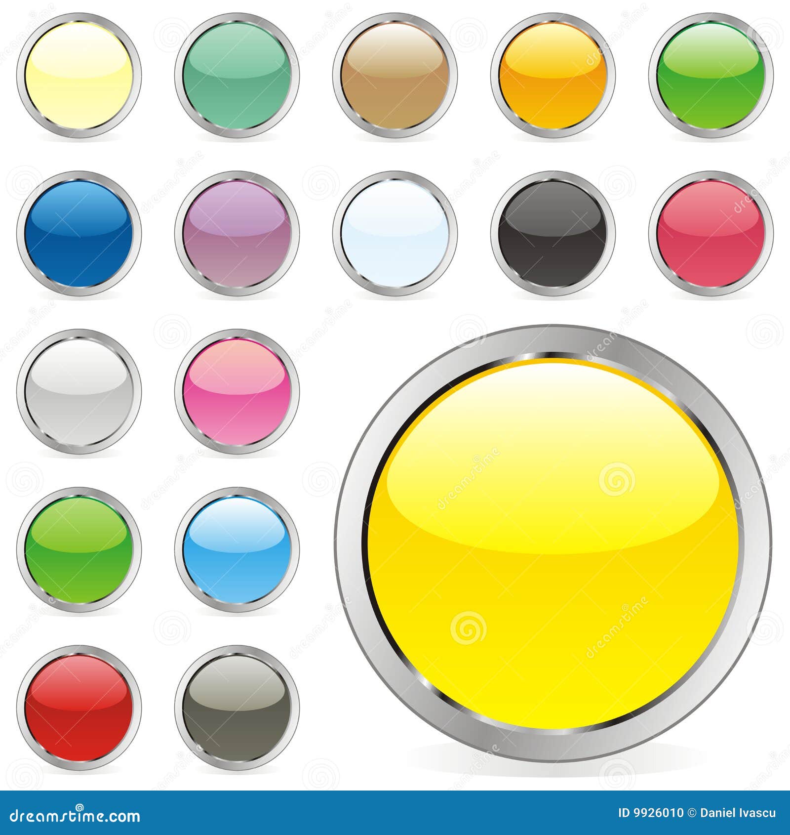 Vector round buttons stock vector. Illustration of illustrations - 9926010
