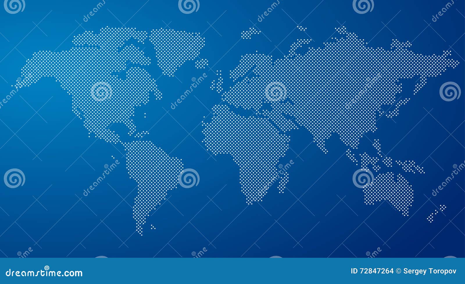 Vector Round Dotted World Map Stock Vector - Illustration of asia ...
