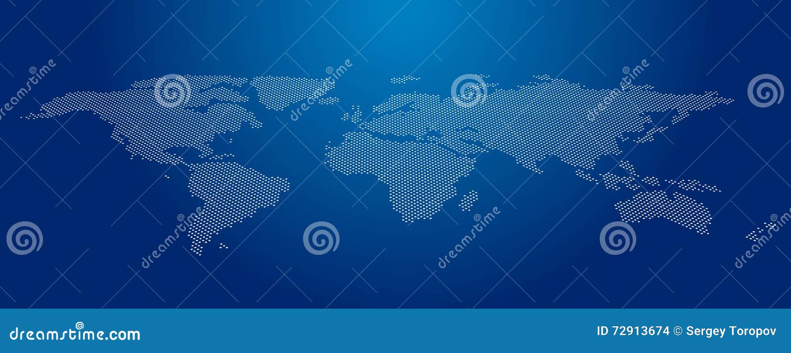 Vector Round Dotted World Map Stock Vector - Illustration of europe ...