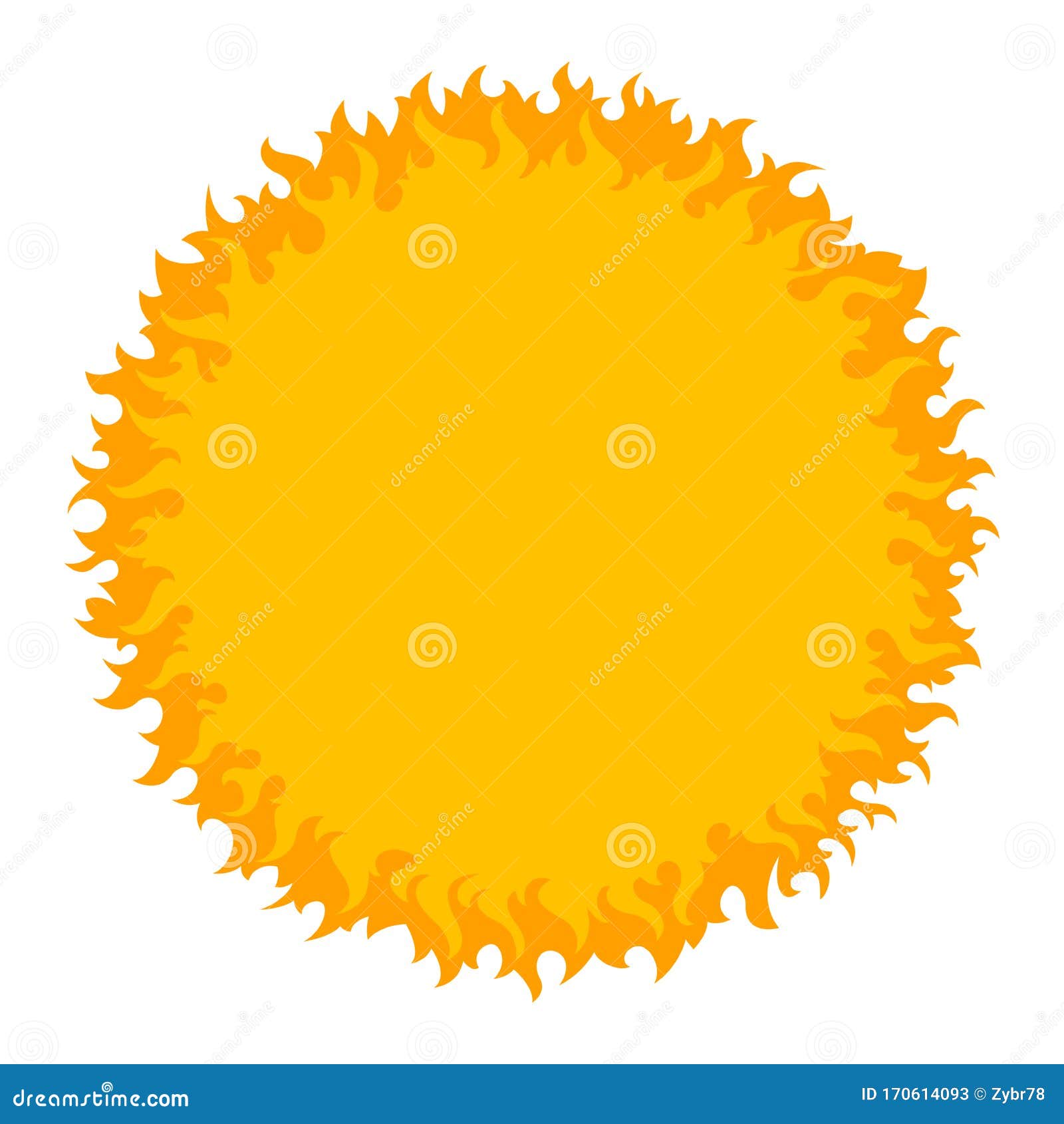 Round fire frames stock vector. Illustration of burn - 170614093