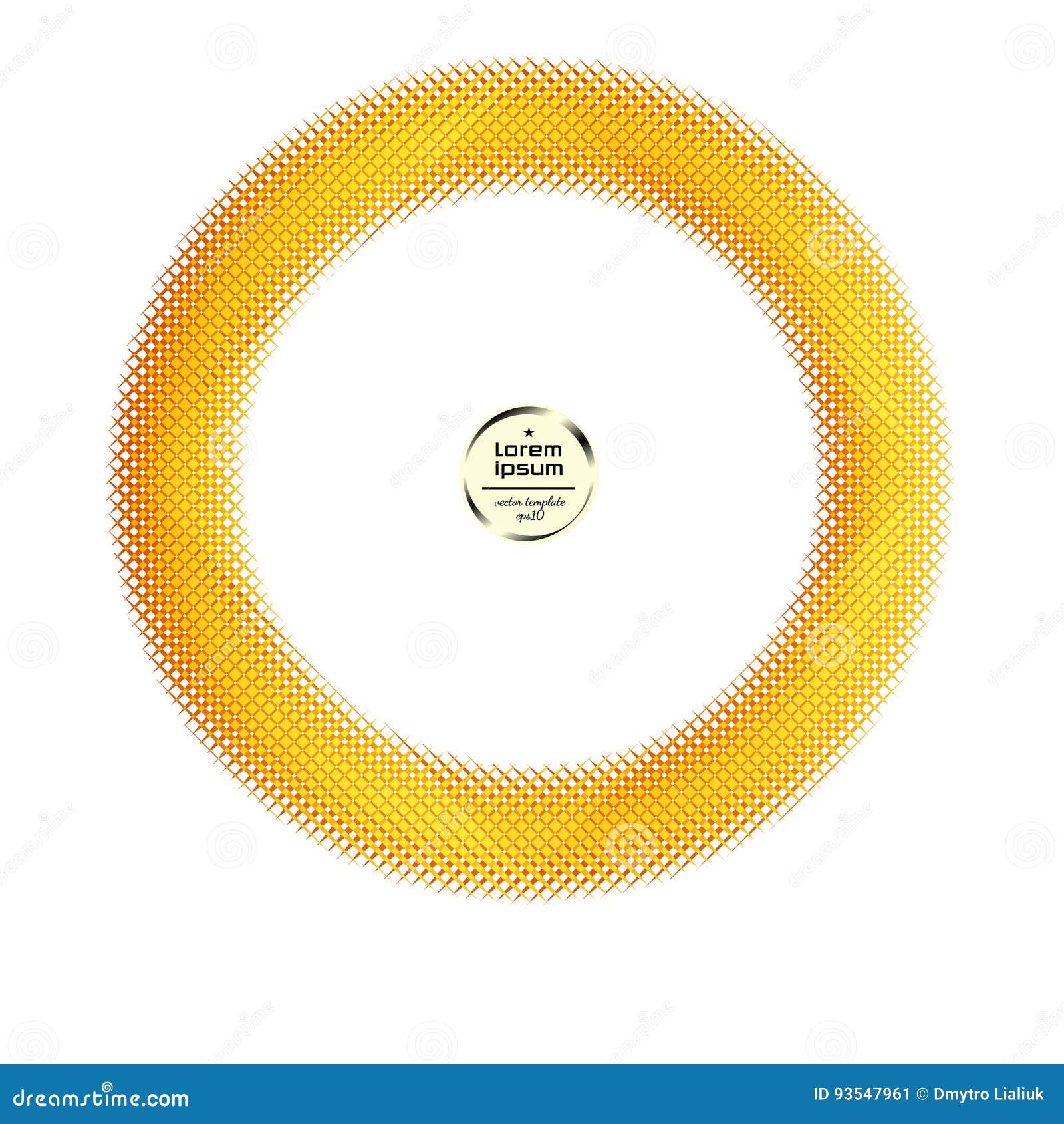 Vector Round Frame. Abstract Graphic Element Background Stock Image ...