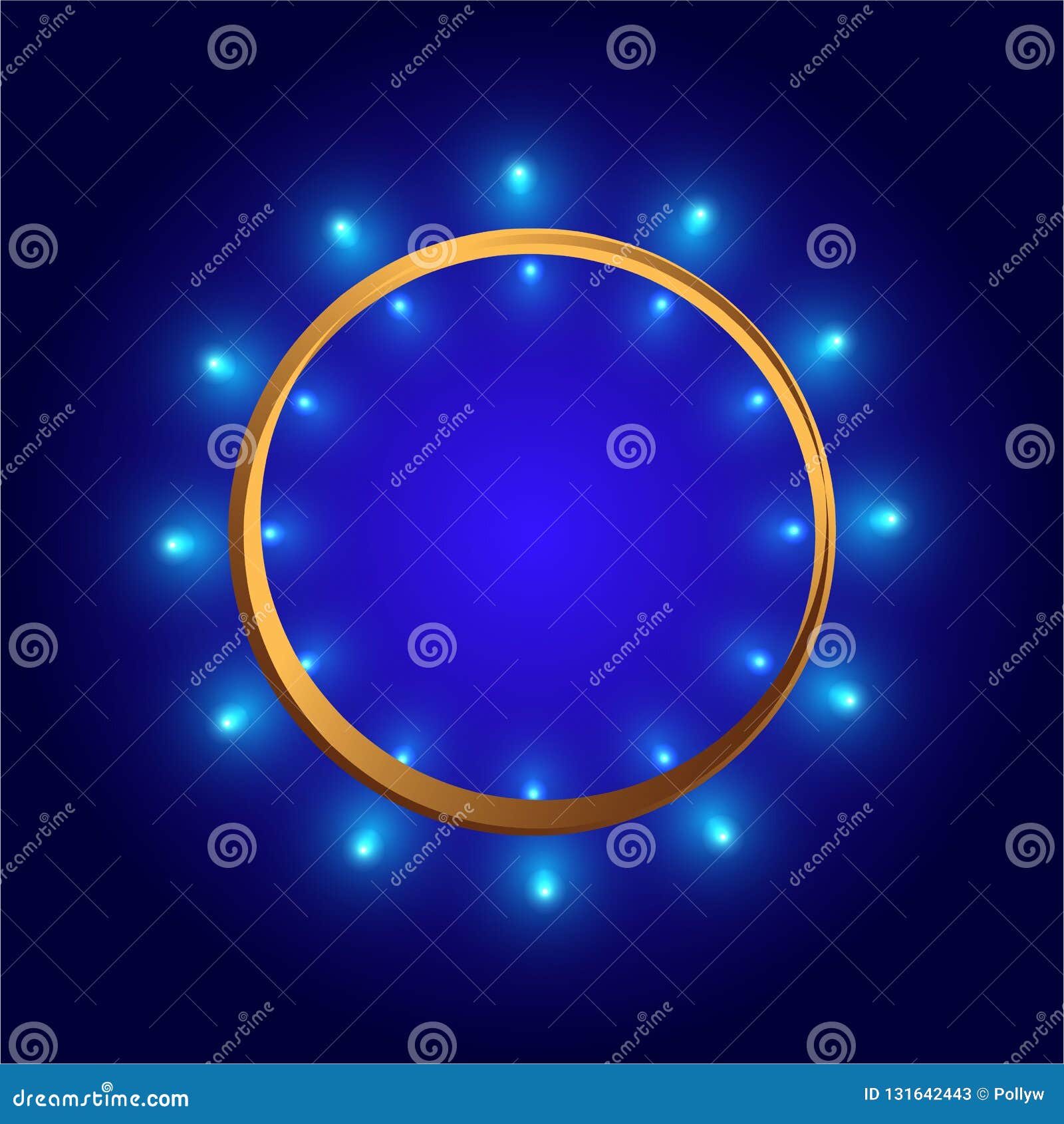 Frame Shining Stars On Black Background Royalty-Free Stock Image ...