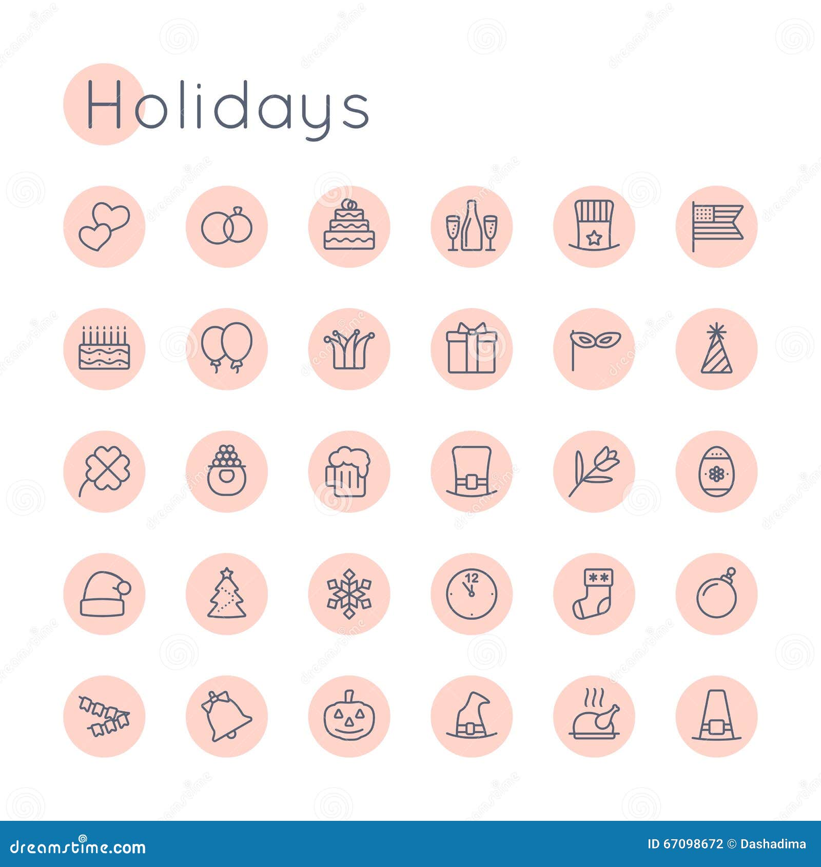 Holidays Icons Set. Included Icon As Search Flight, Santa Boots, Ice ...