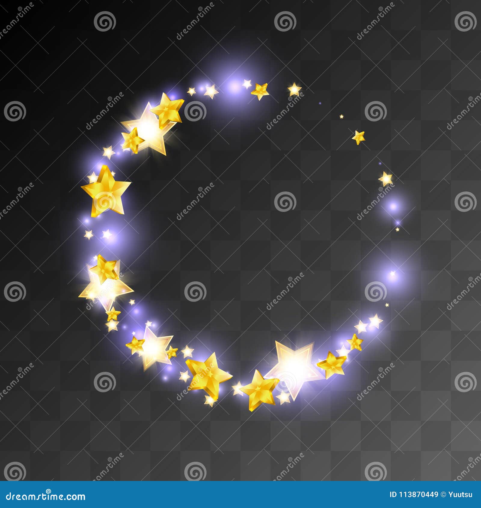 Vector Round Magical Frame Design Stock Vector - Illustration of ...
