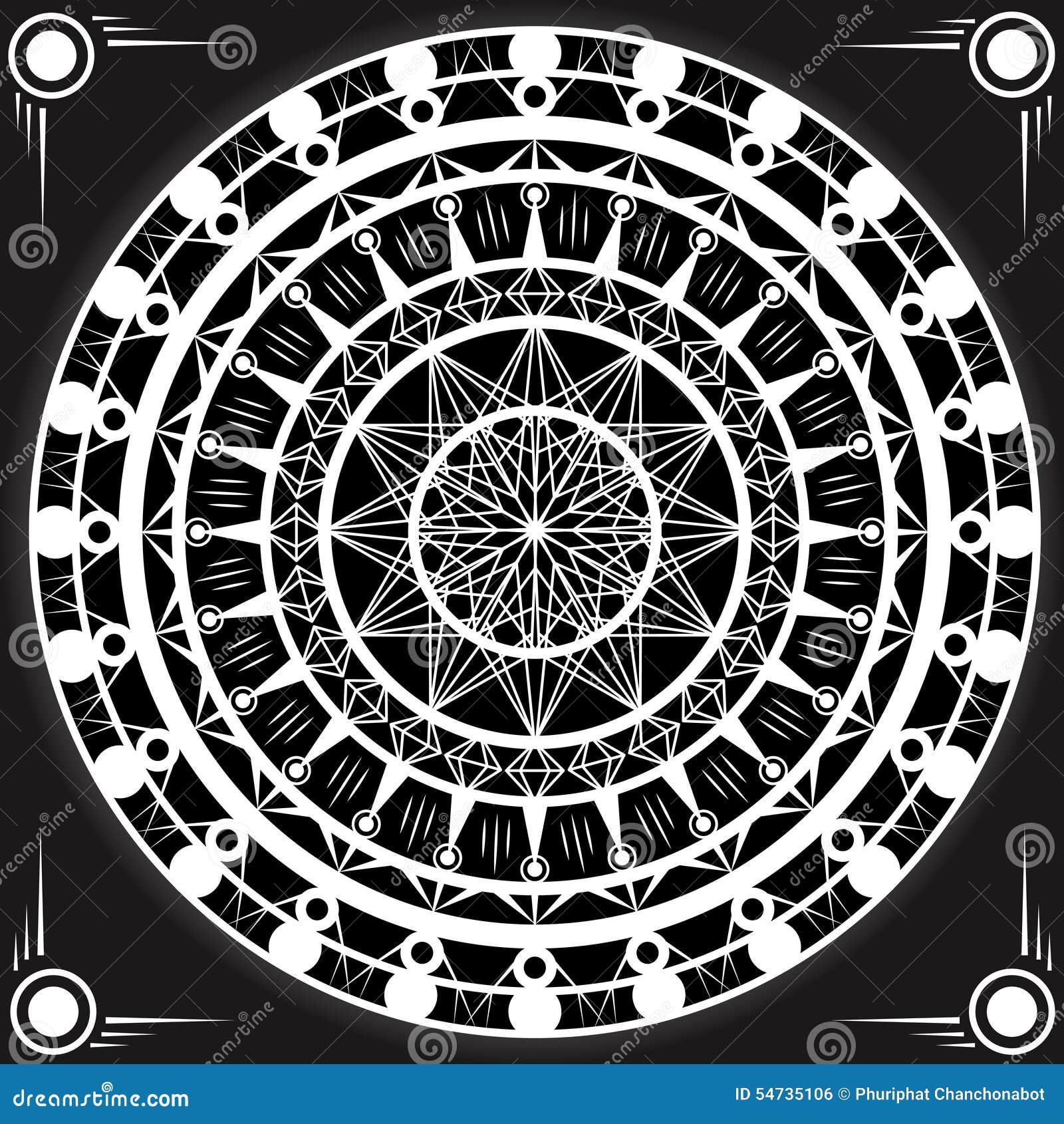 Vector round money frames stock illustration. Illustration of dollar ...