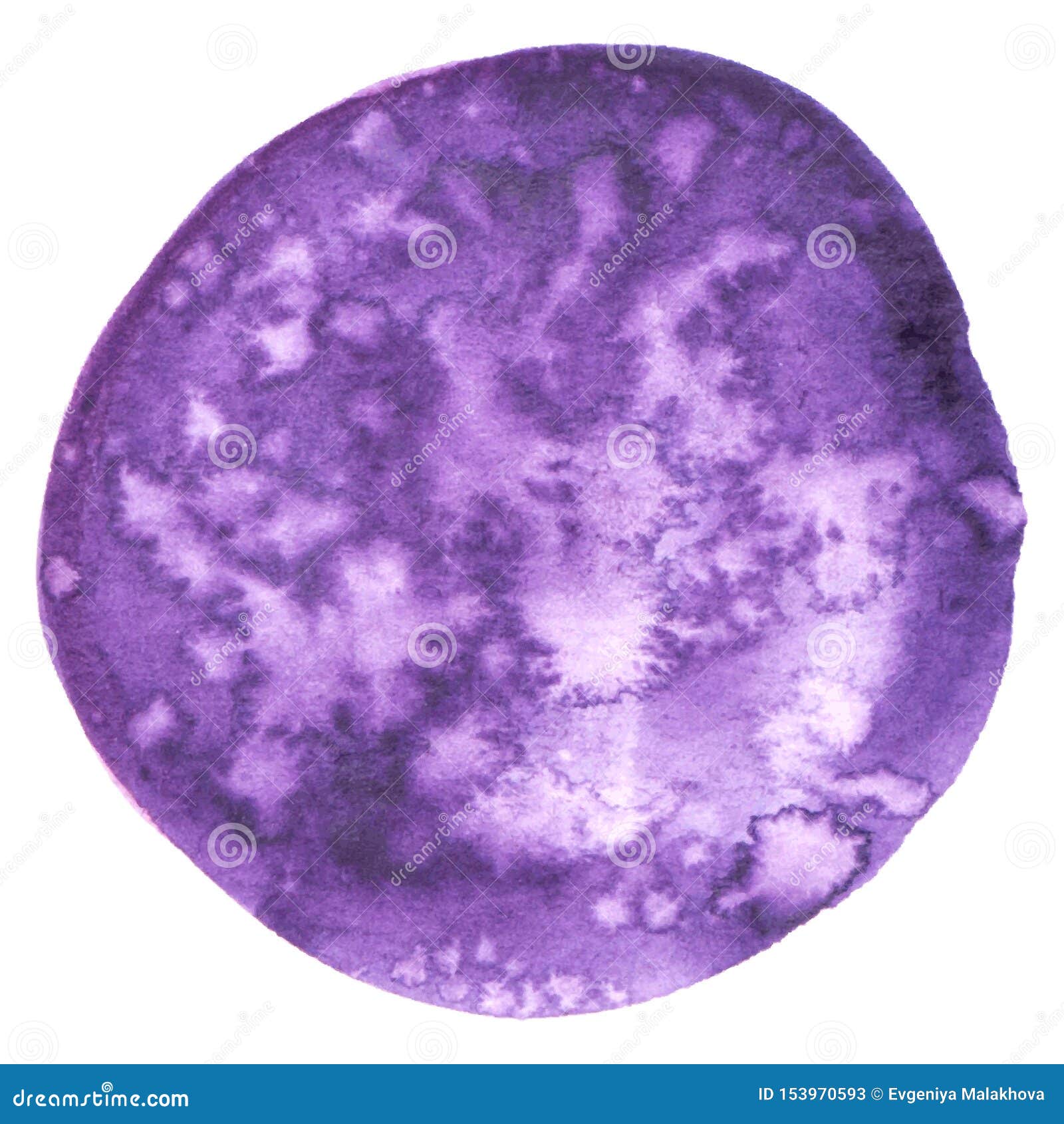 Vector Round Purple Paint Texture Isolated Stock Vector - Illustration ...