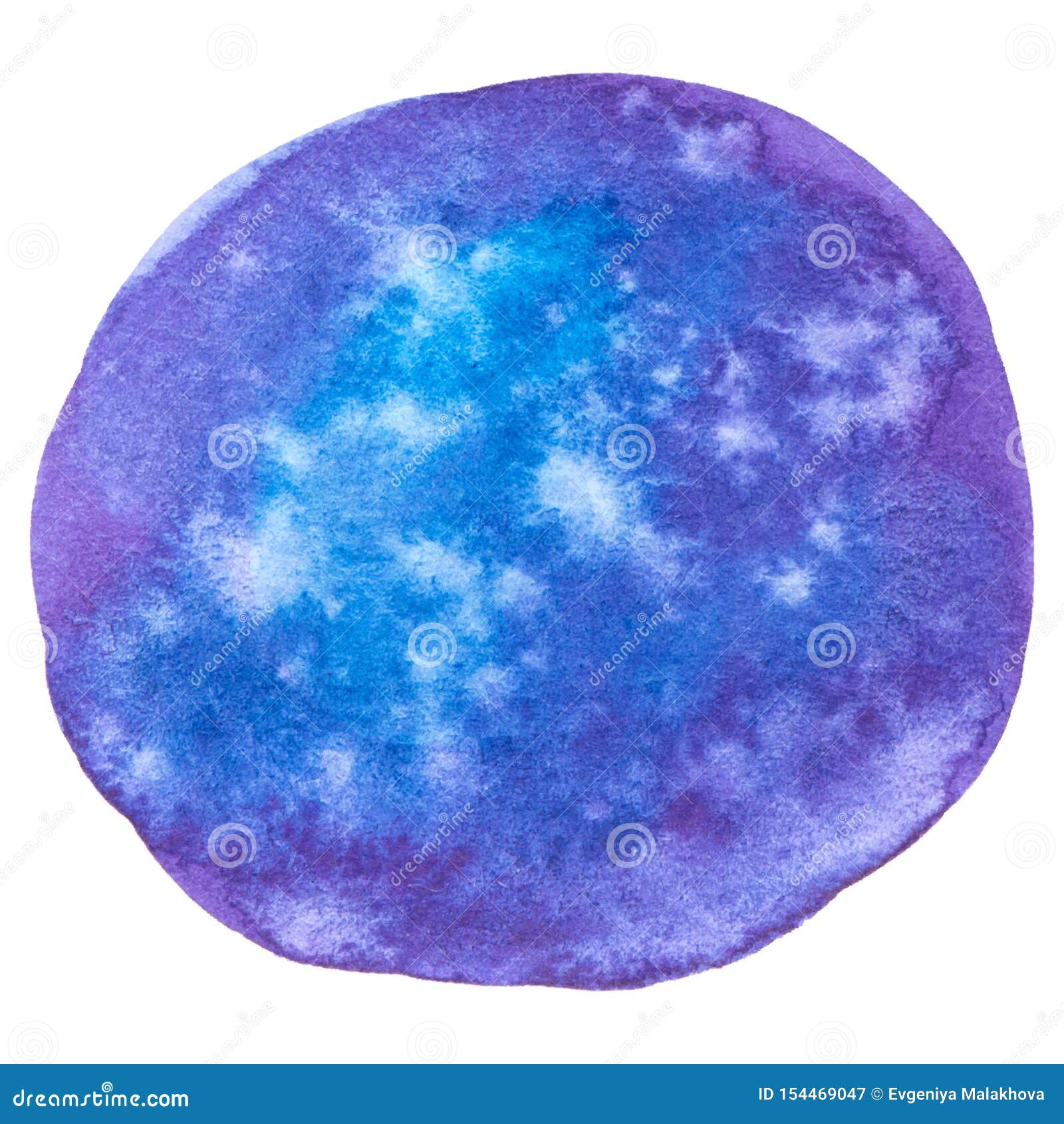 Vector Round Purple Paint Texture Isolated on White for Your Design ...