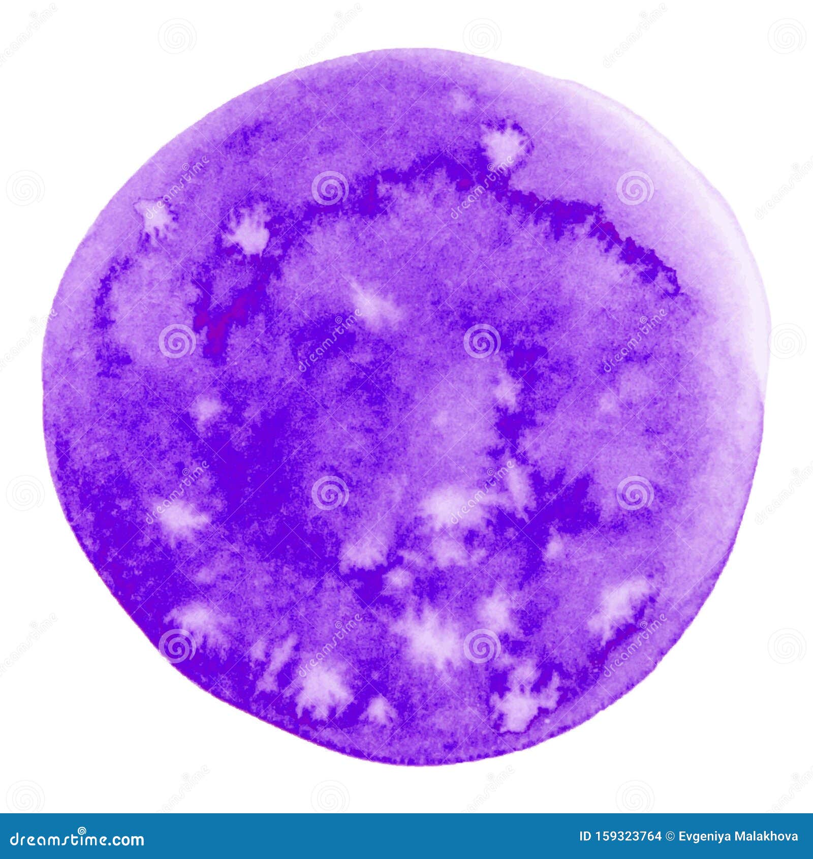 Vector Round Purple Paint Texture Isolated on White for Your Design ...