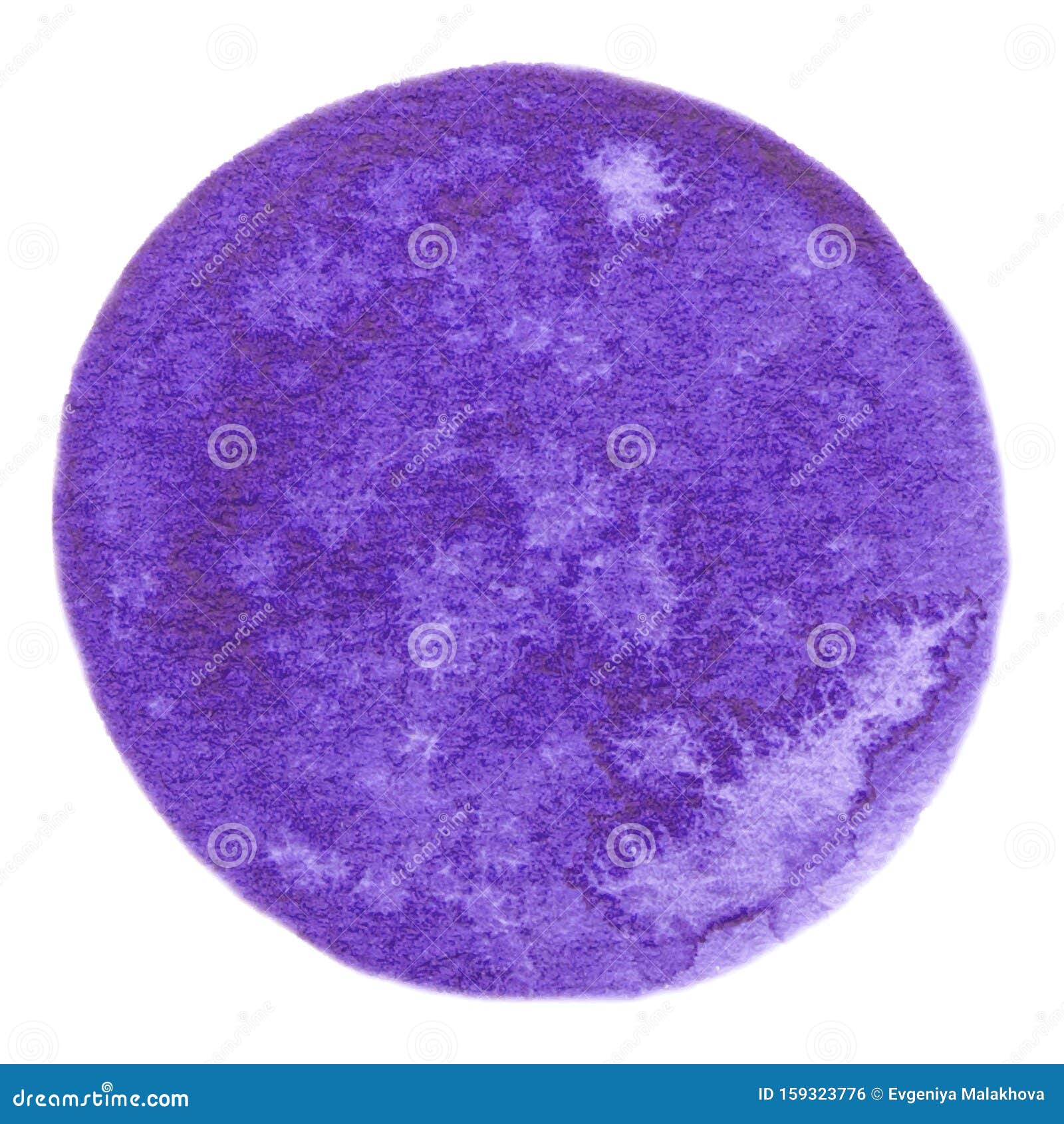 Vector Round Purple Paint Texture Isolated on White for Your Design ...