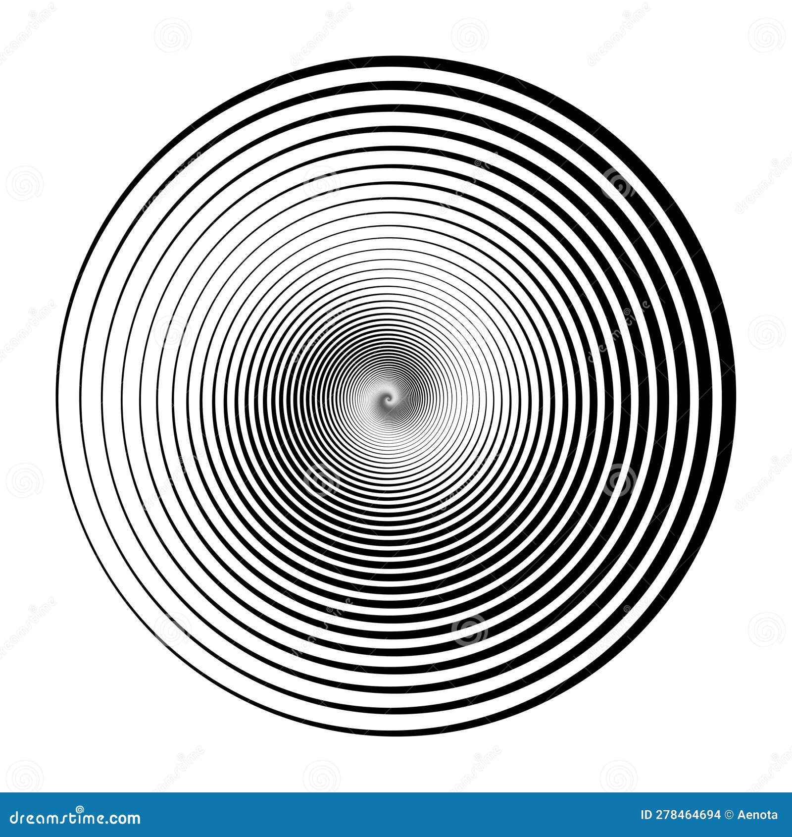 Vector Round Spiral Graphic Element Stock Vector - Illustration of ...