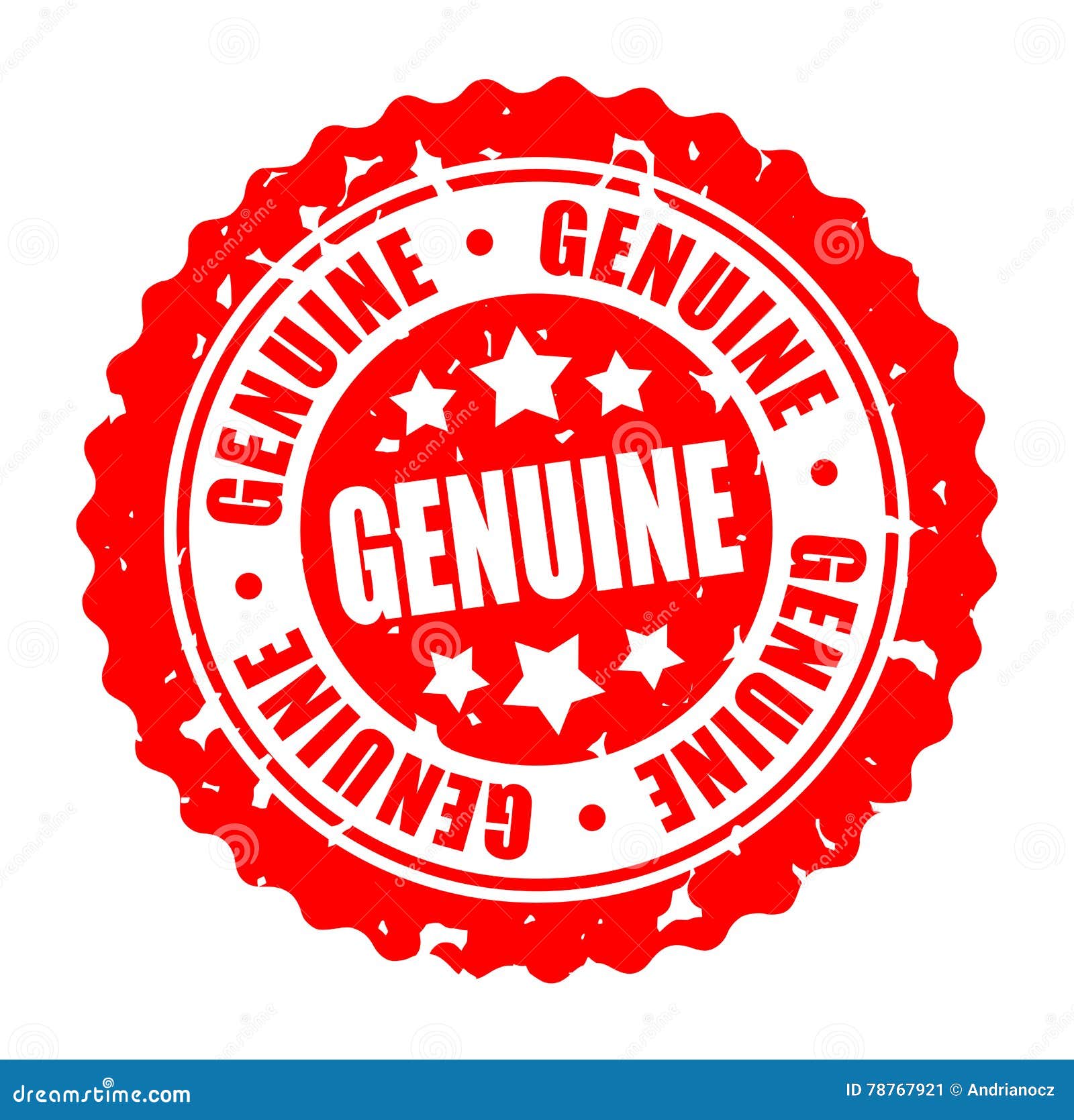 Vector round stamp GENUINE stock illustration. Illustration of verified ...