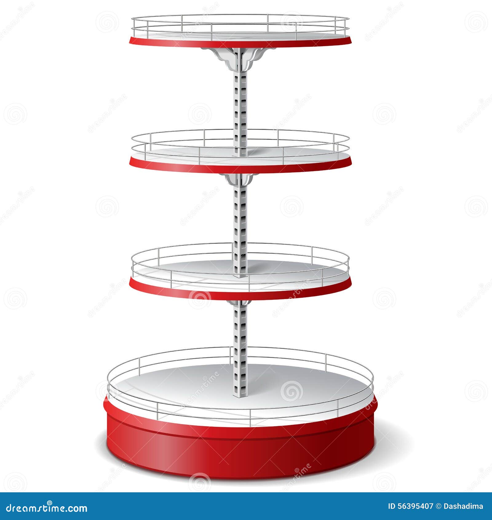 Supermarket Shelf Gondola Display With End Cap Display Stand 3d ...