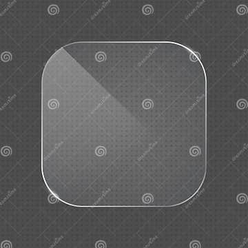 Vector Rounded Corners Square Shape Glass Frame Stock Illustration ...