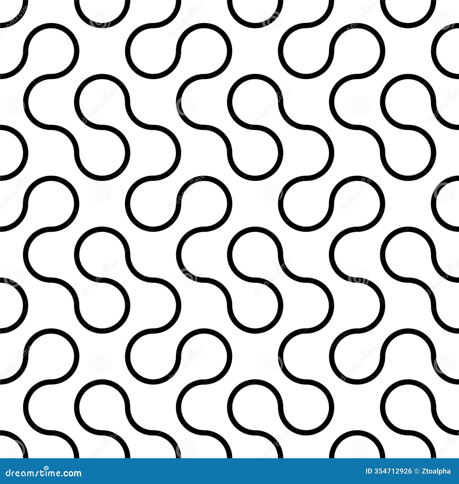 Seamles Pattern of Peano Round Line Design Stock Illustration ...