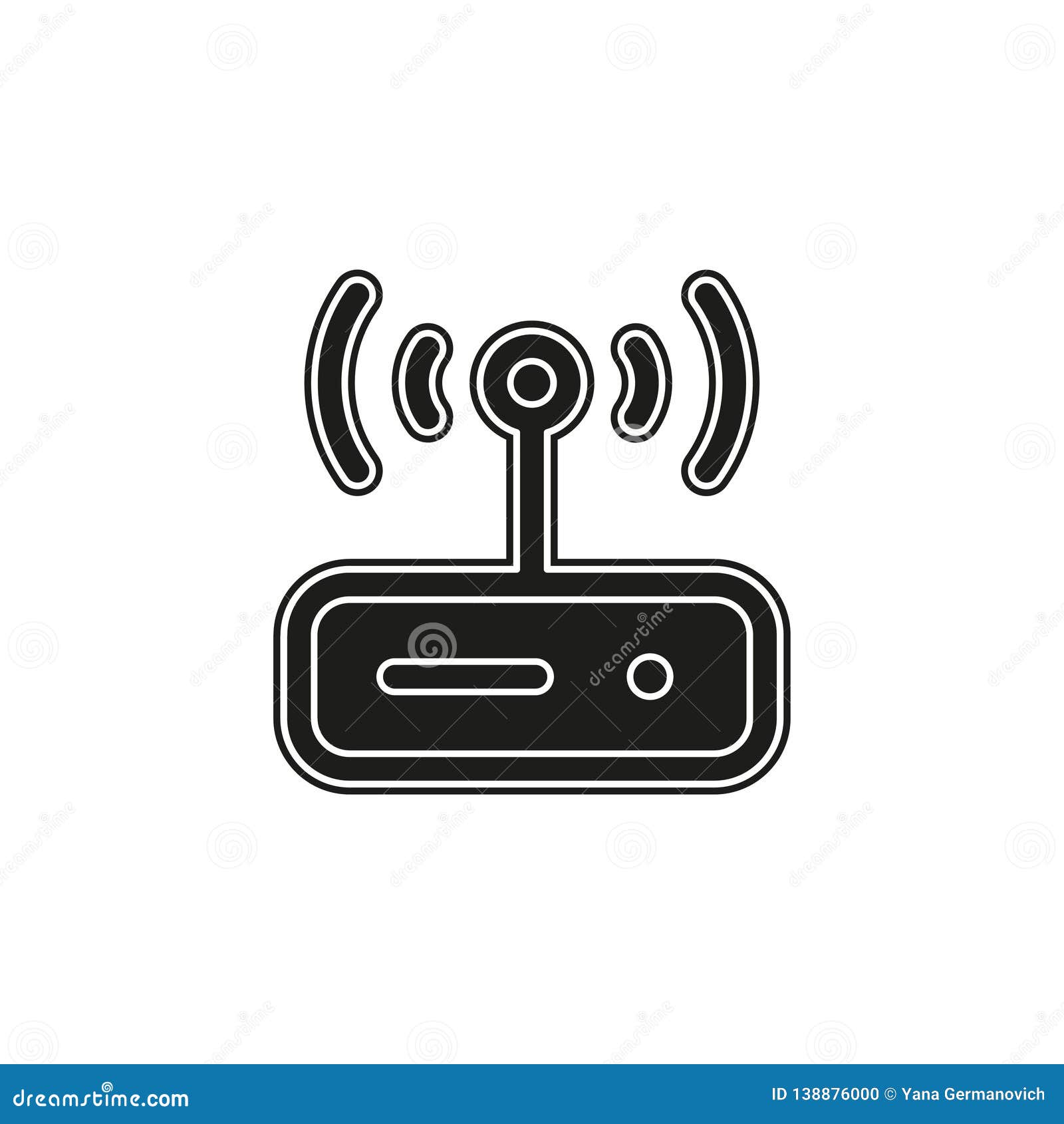 Vector Router Modem Illustration, Computer Stock Illustration ...